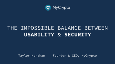 The Impossible Balance Between Usability & Security | MyCrypto Blog